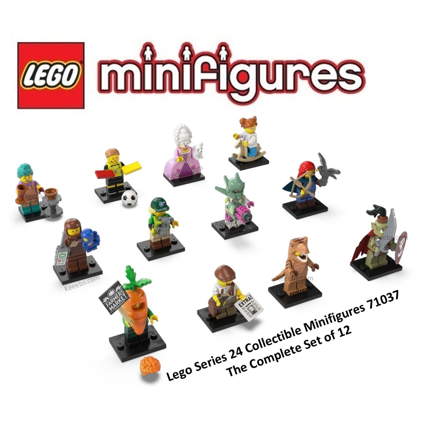 Lego 71037 Series 24 Collectible Minifigures Complete Set — Keeebs.com